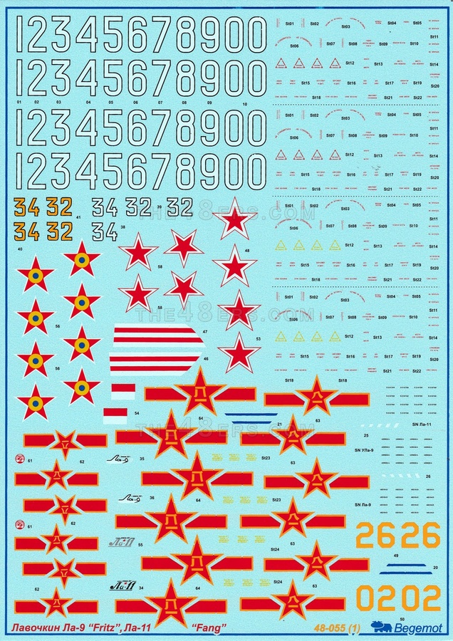 La-9 decal set