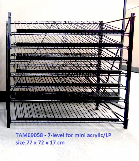 Mini Paints Stand: 7 levels x 15 bottles (77x72x17)