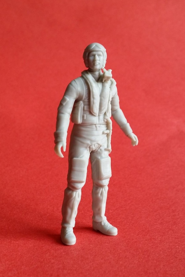 Eurofighter/Typhoon pilot with helmet on