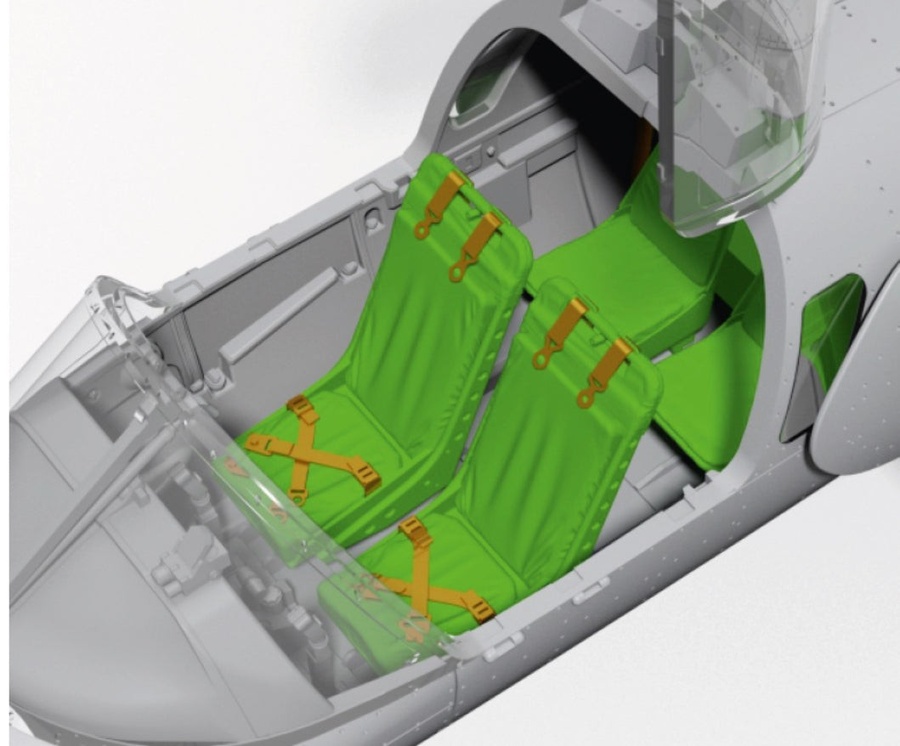 SAAB SK60 D 4 seater conversion, including PE seatbelts