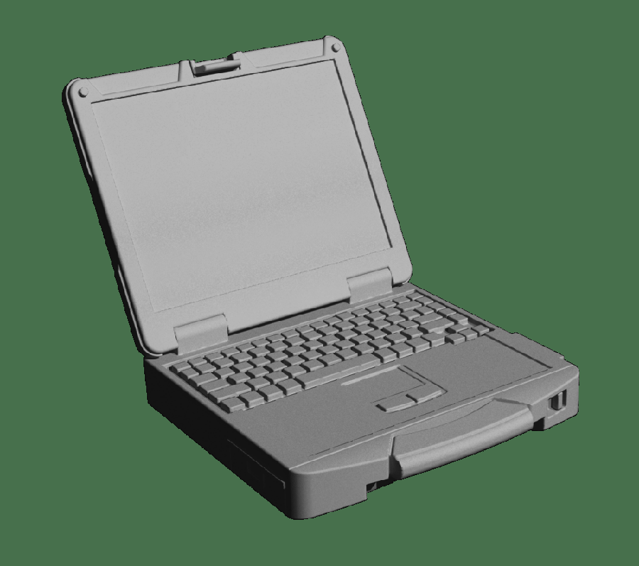 US hard shell computer, open