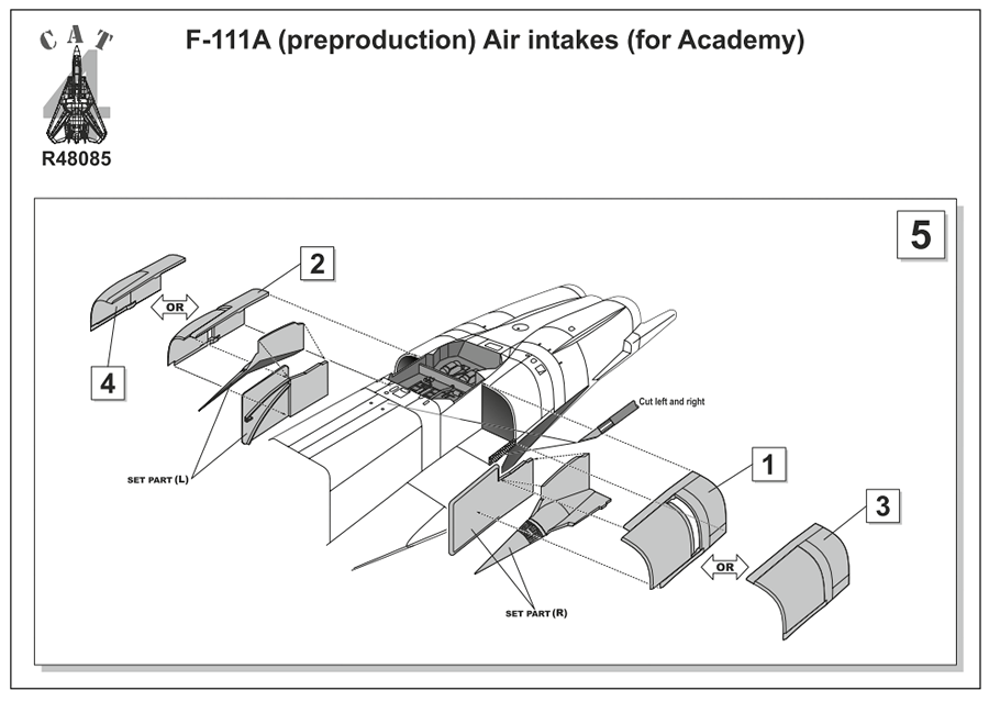 F-111A (preproduction) Air intakes