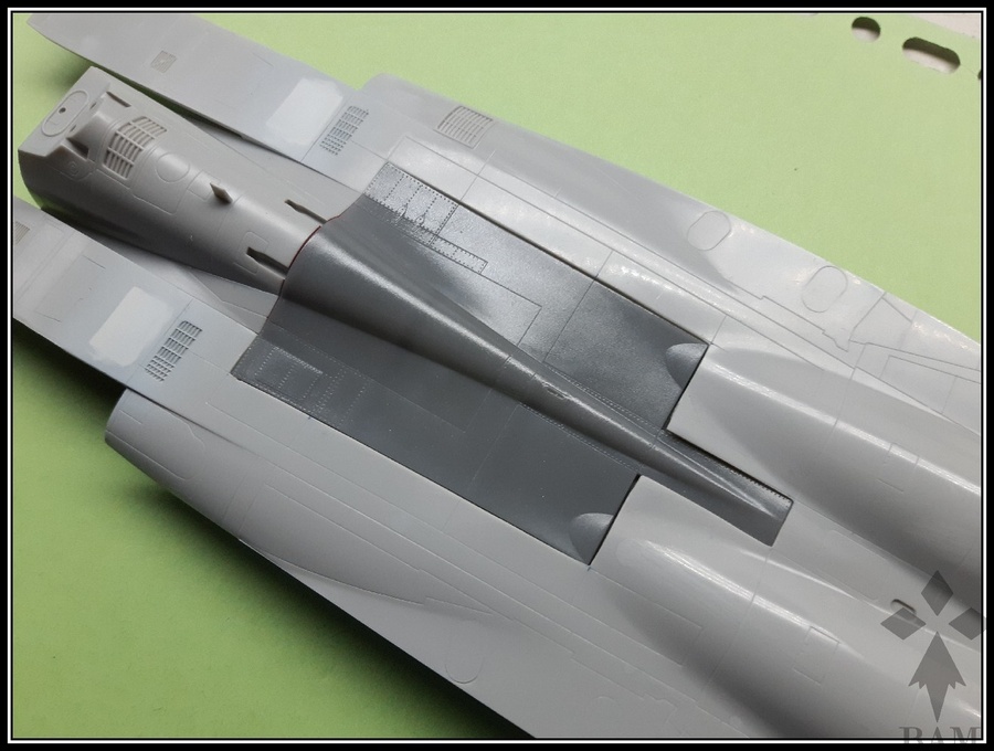 F-15STOL/MTD with an open speedbrake