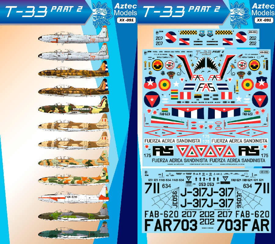 Decals :: T-33 "Lockheed Thunderbird'' Part 2