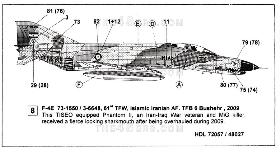 F-4E/RF-4C Phantom II (IIAF, IRIAF, USAF, ROKAF)