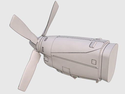 C-130 E/H Engine nacelles + propellers