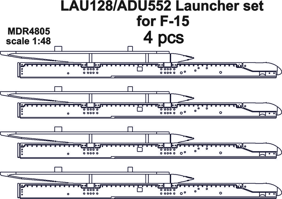 LAU-128/ADU-552 Launcher set for F-15