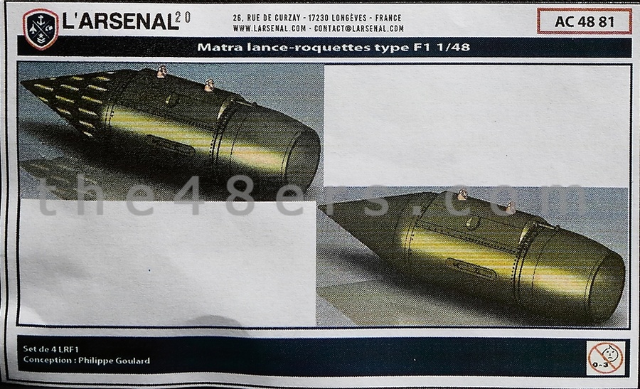 Rocket pod Matra type F1 (LR F1) x 4