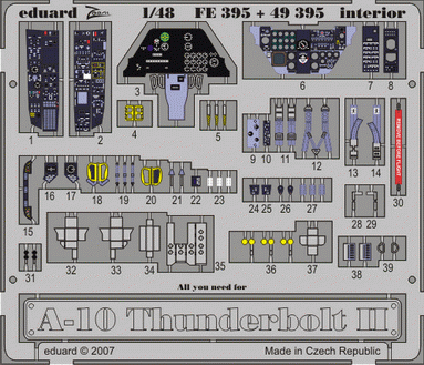A-10 interior detail set