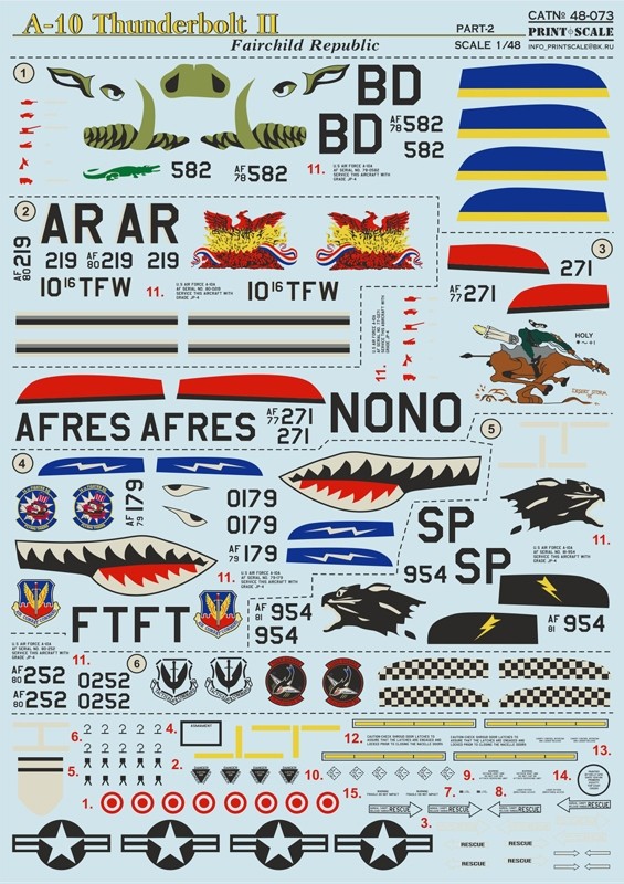 A-10 decals - part 2