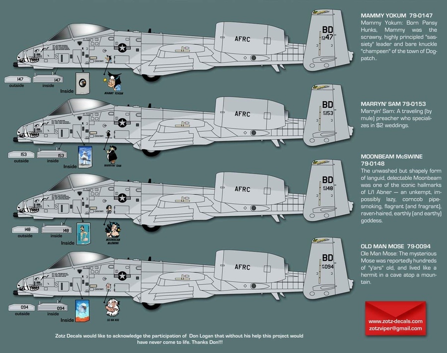A-10A decal set