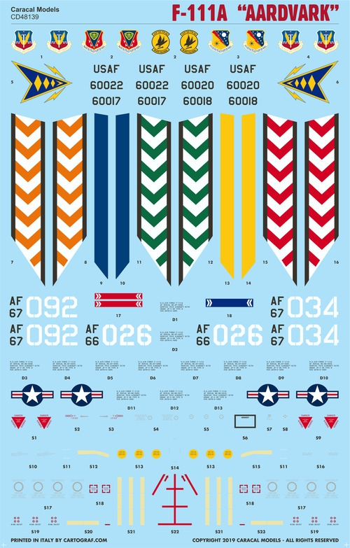 F-111A markings - First years of service