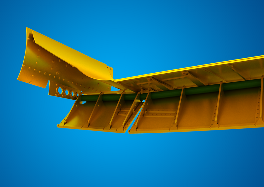 Spitfire Mk. V landing flaps