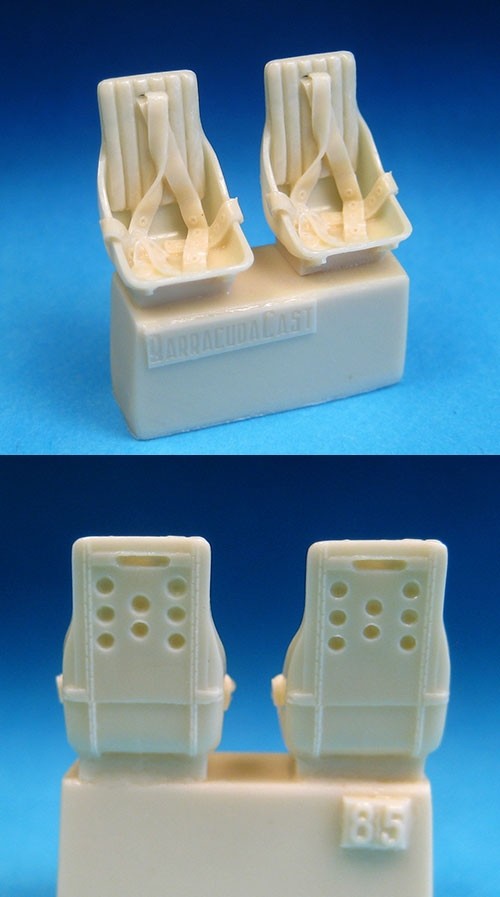 WWII Russian fighter seats with belts