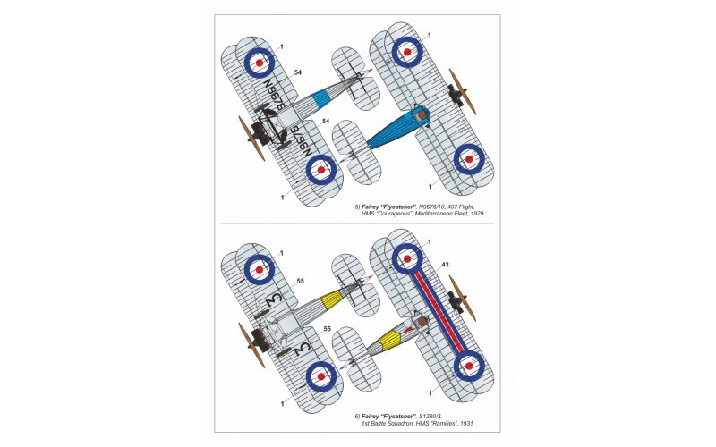 Fairey "Flycatcher" British mid-war FAA Fighter, early version, w ...