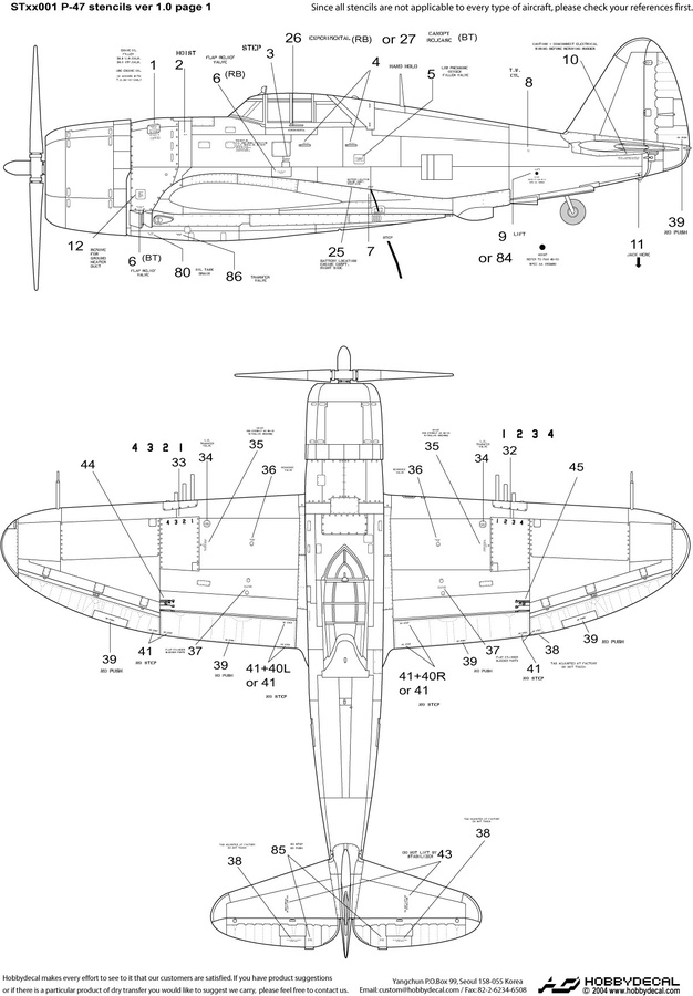 P-47 Stencils ver 1