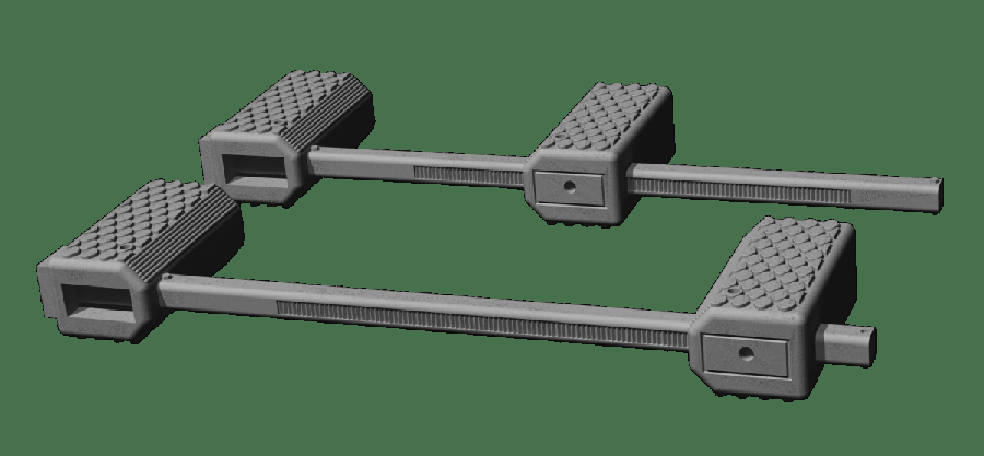 US Navy wheel chocks, modern era, set of 2