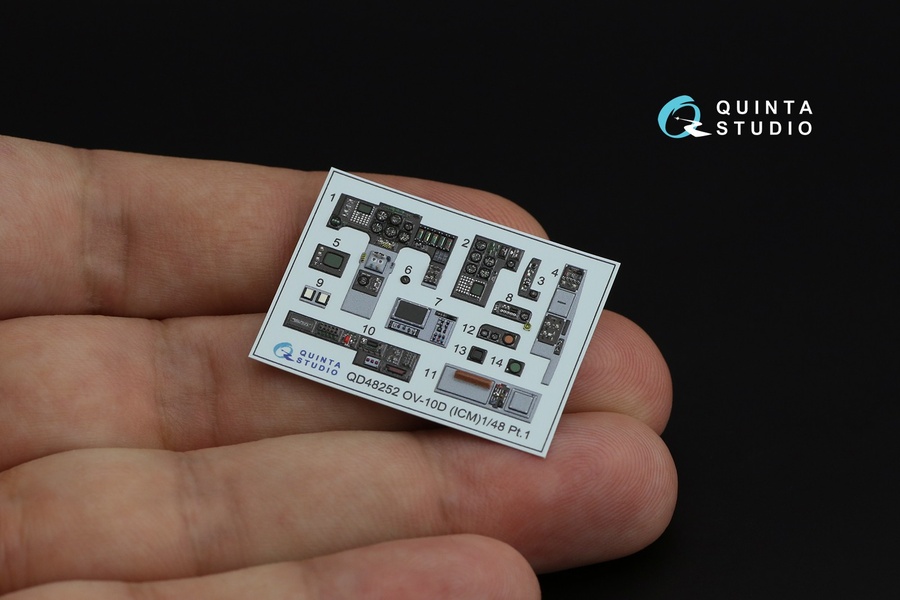 OV-10D Bronco 3D-Printed & coloured Interior on decal paper