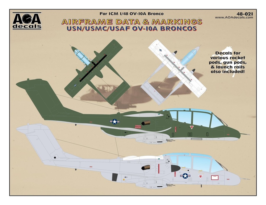 New Products :: USAF/USN/USMC OV-10A Bronco Airframe Data & Markings