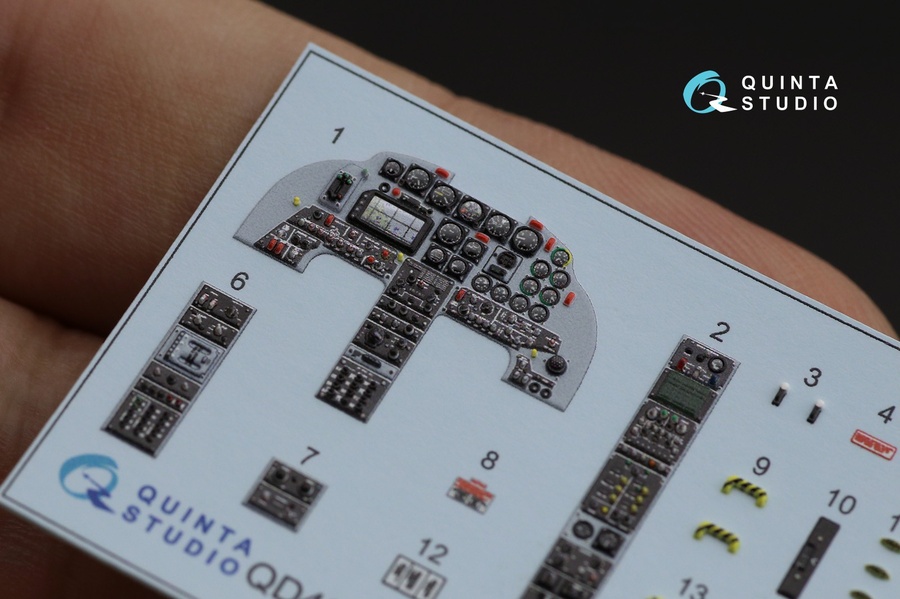 NF-5A 3D-Printed & coloured Interior on decal paper for the Kinetic kit