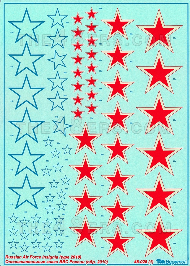 Russian Air Force insignia, part I (type 2010)