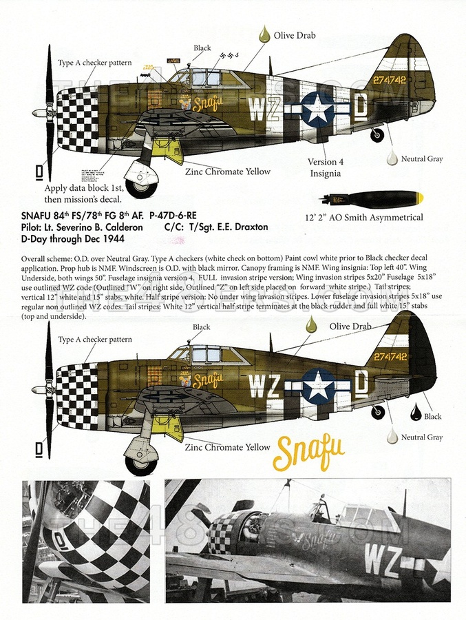 P-47D Bubbletop and Razorback Thunderbolts ETO Part 1 84th FS/78th FG ...