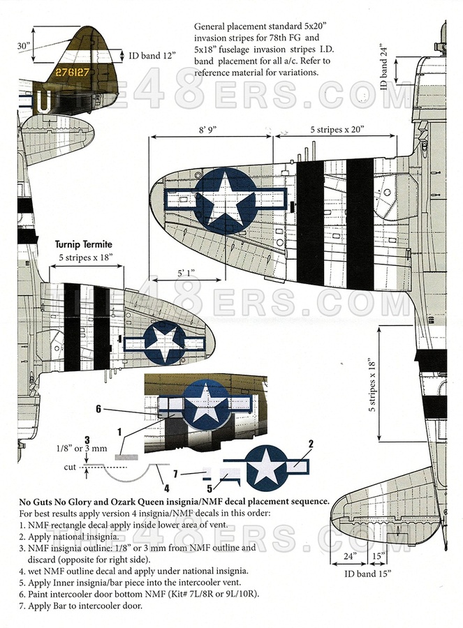 P-47D Bubbletop and Razorback Thunderbolts ETO Part 1 84th FS/78th FG ...
