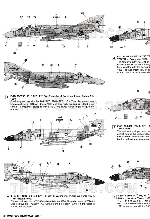 F-4D Phantom II ( US ANG, Iran, South Korea )