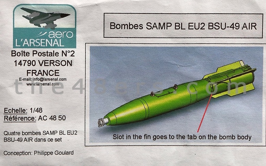 SAMP BL EU2 BSU-49 AIR 250lbs bombs x 4