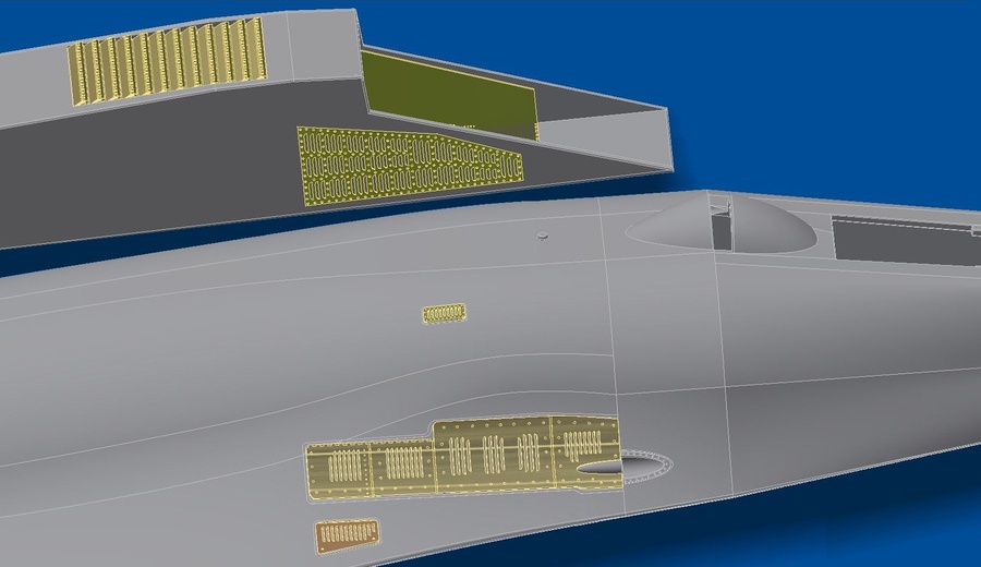 Su-27 air intake grilles