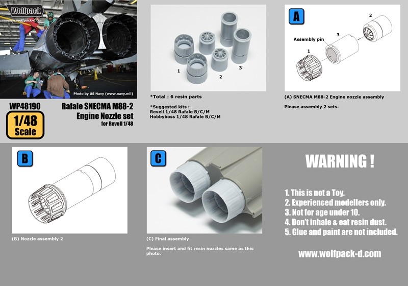 Rafale SNECMA M88-2 Engine Nozzle set