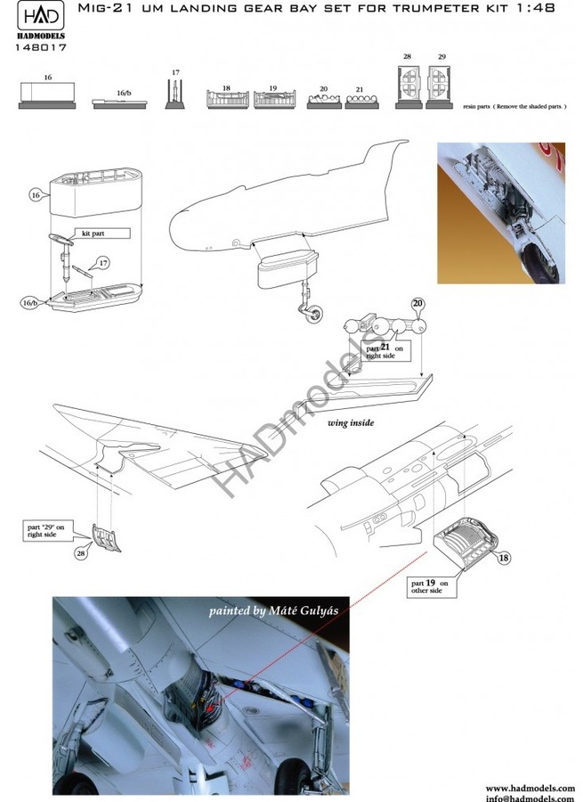 MiG-21 UM landing gear bay