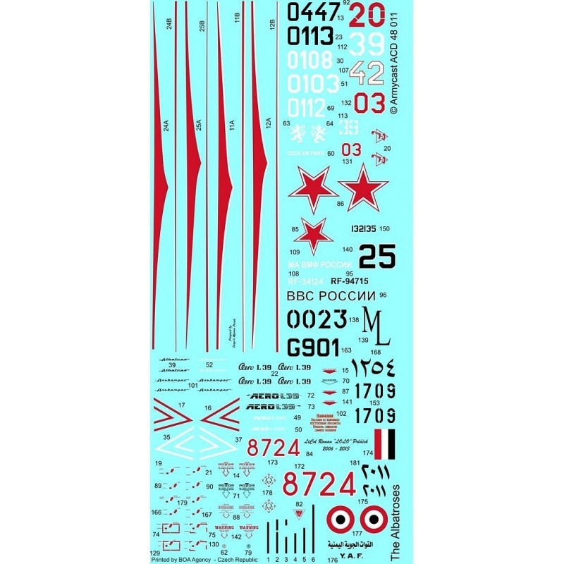 L-39C Albatros decal set