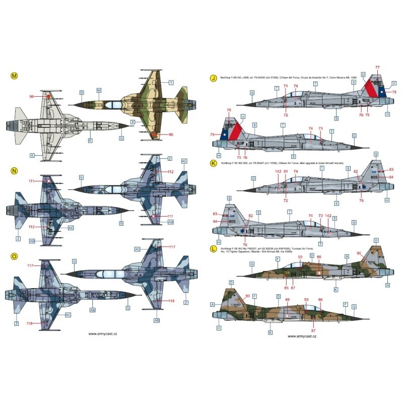 F-5E/F in the world - The Tigers