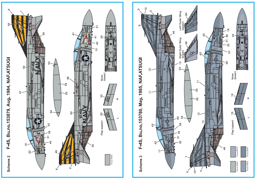 F-4S VF-151 Vigilantes (Low Vis) marking set 2