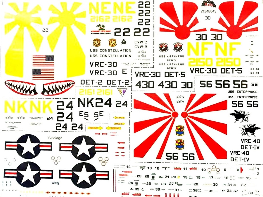 C-2A decal set