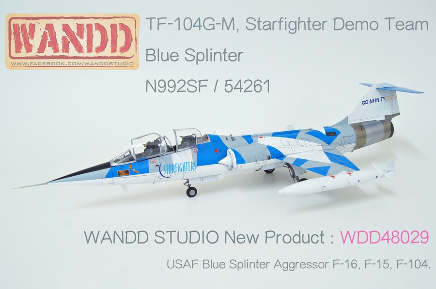 USAF Blue Splinter Aggressor F-16, F-15, F-104