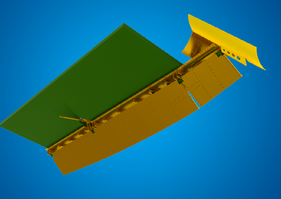 Spitfire Mk. V landing flaps