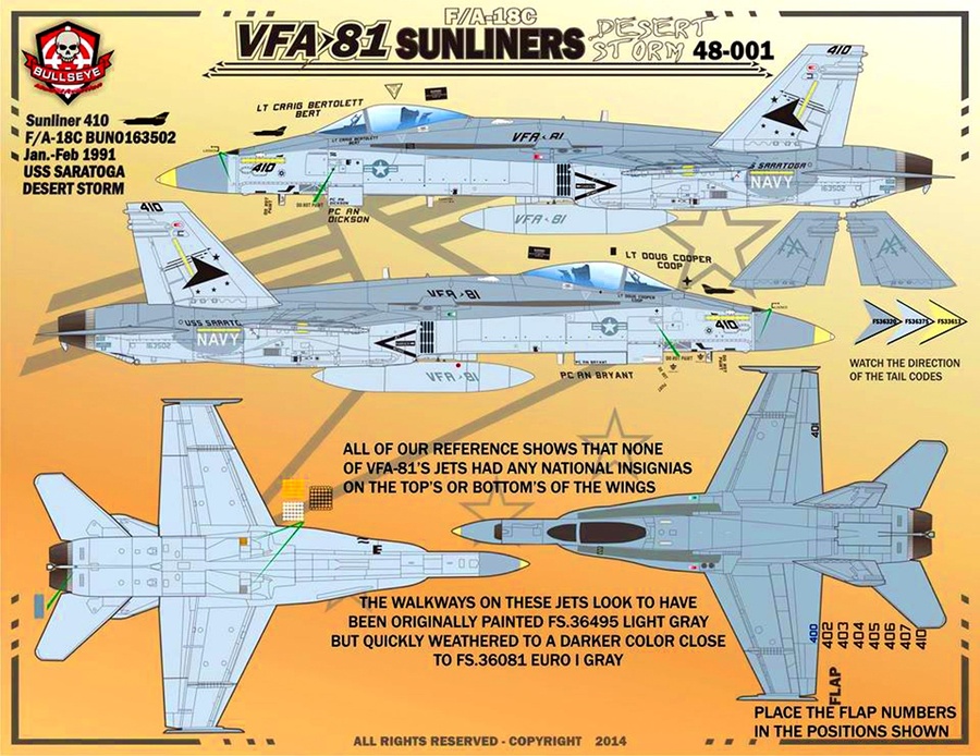 F-18C VFA-81 Sunliners Desert Storm