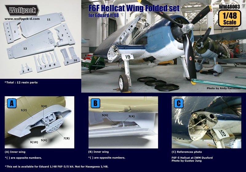 F6F wing folded set