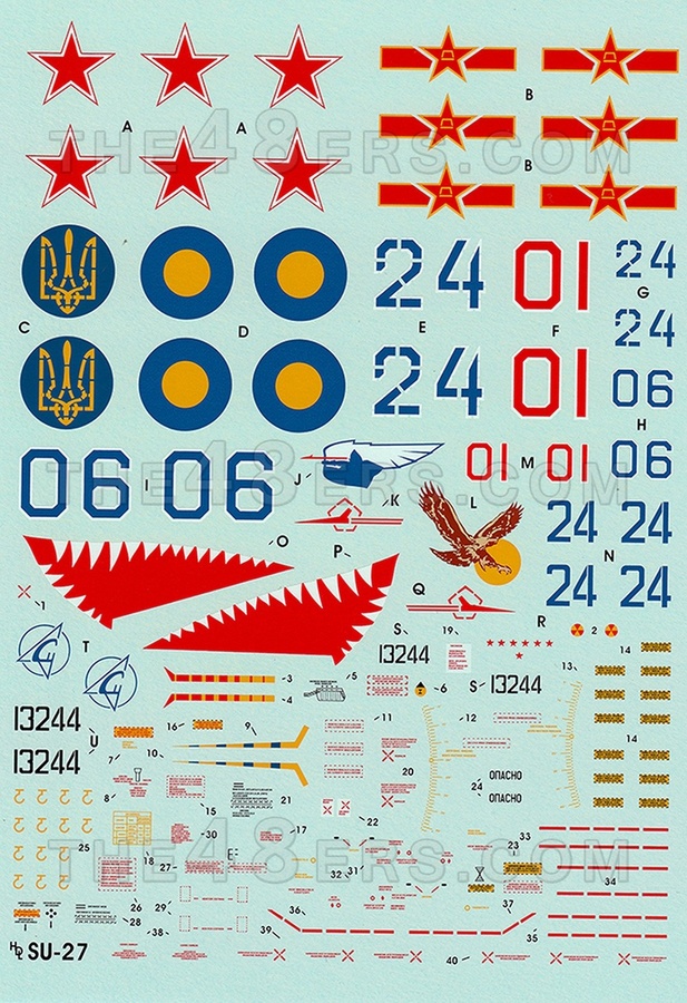 Su-27 Russian / USSR, Ukrainian and Chinese Air Force