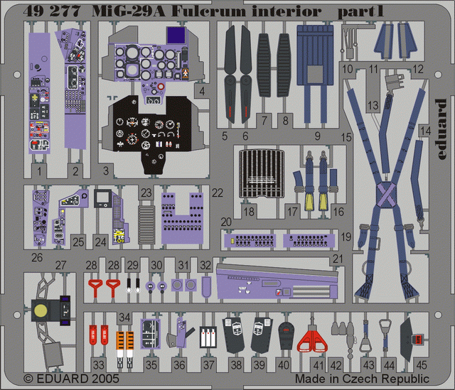 MiG-29A interior set