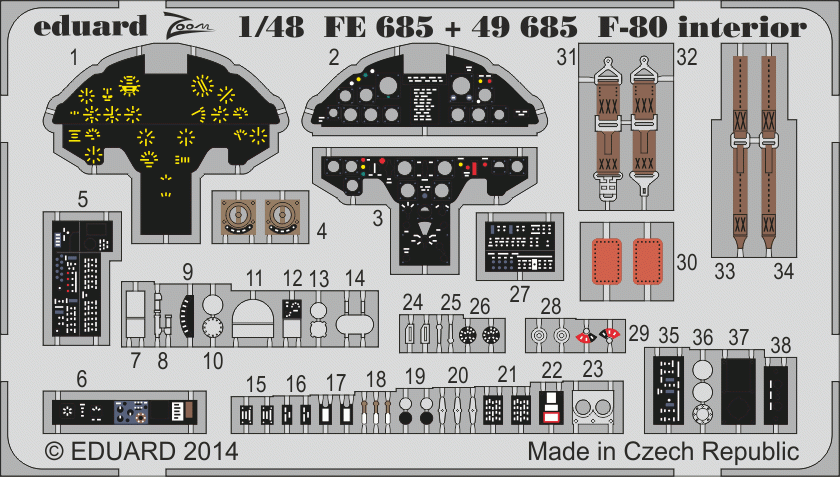 F-80 interior detail set