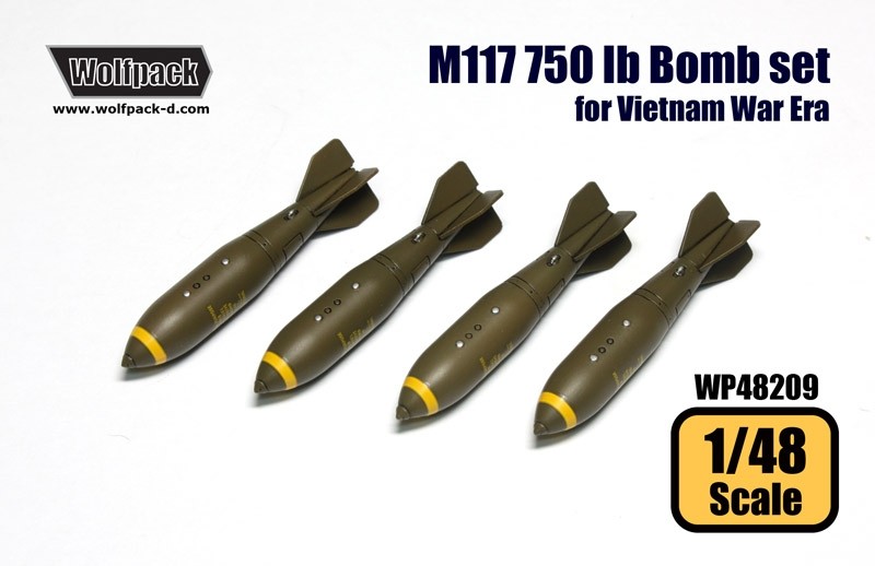 M117 750 lb Bomb set (4 pieces)