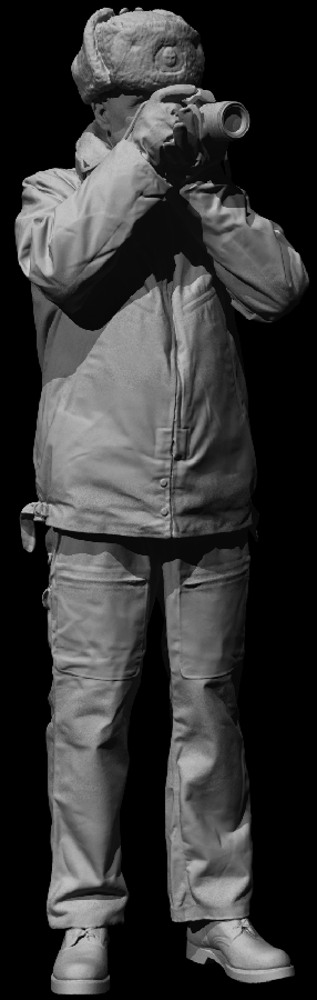 Russian modern pilot or crew in mid season flight suit