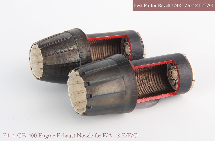F/A-18 E/F EA-18G GE exhaust nozzle & after burner set (opened)