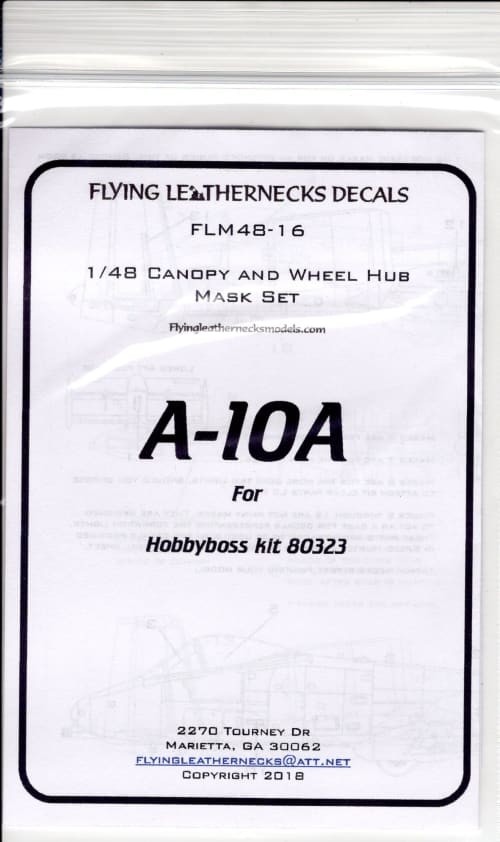 A-10A canopy, wheel masks