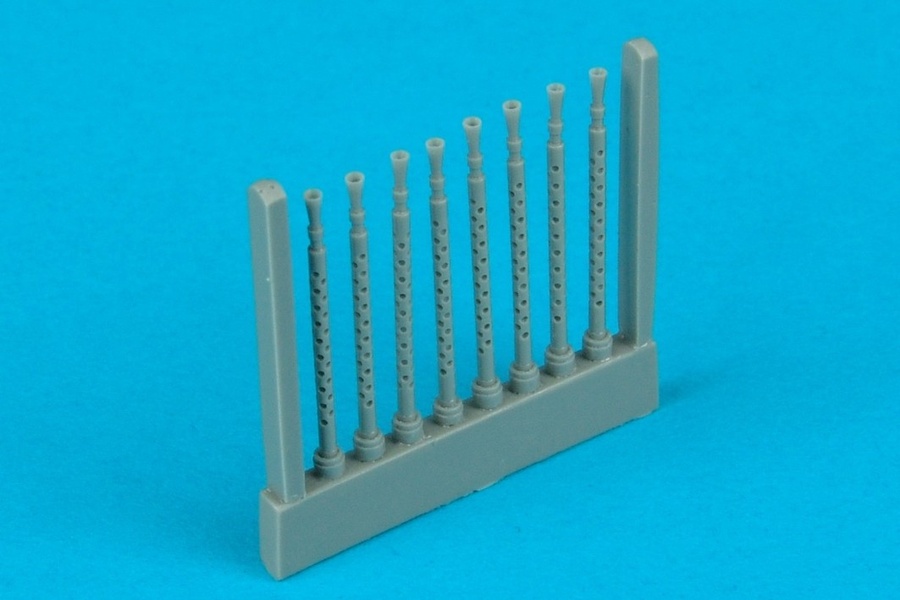 Lancaster gun barrels round perforated