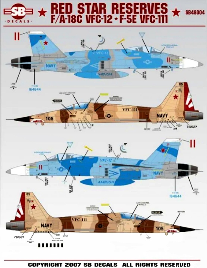 F-18C VFC-12 F-5E VFC-111