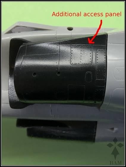 Rafale B/C/M seamless intakes with internal detail